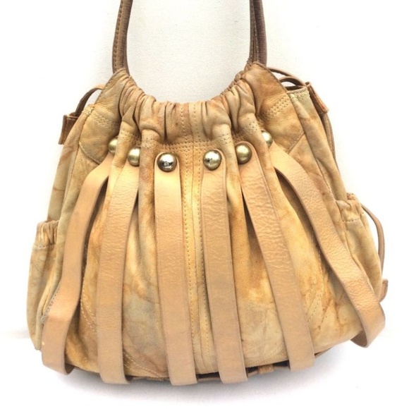 Botkier | Bags | Botkier Tan Leather Shoulder Bag Stud Purse | Poshmark